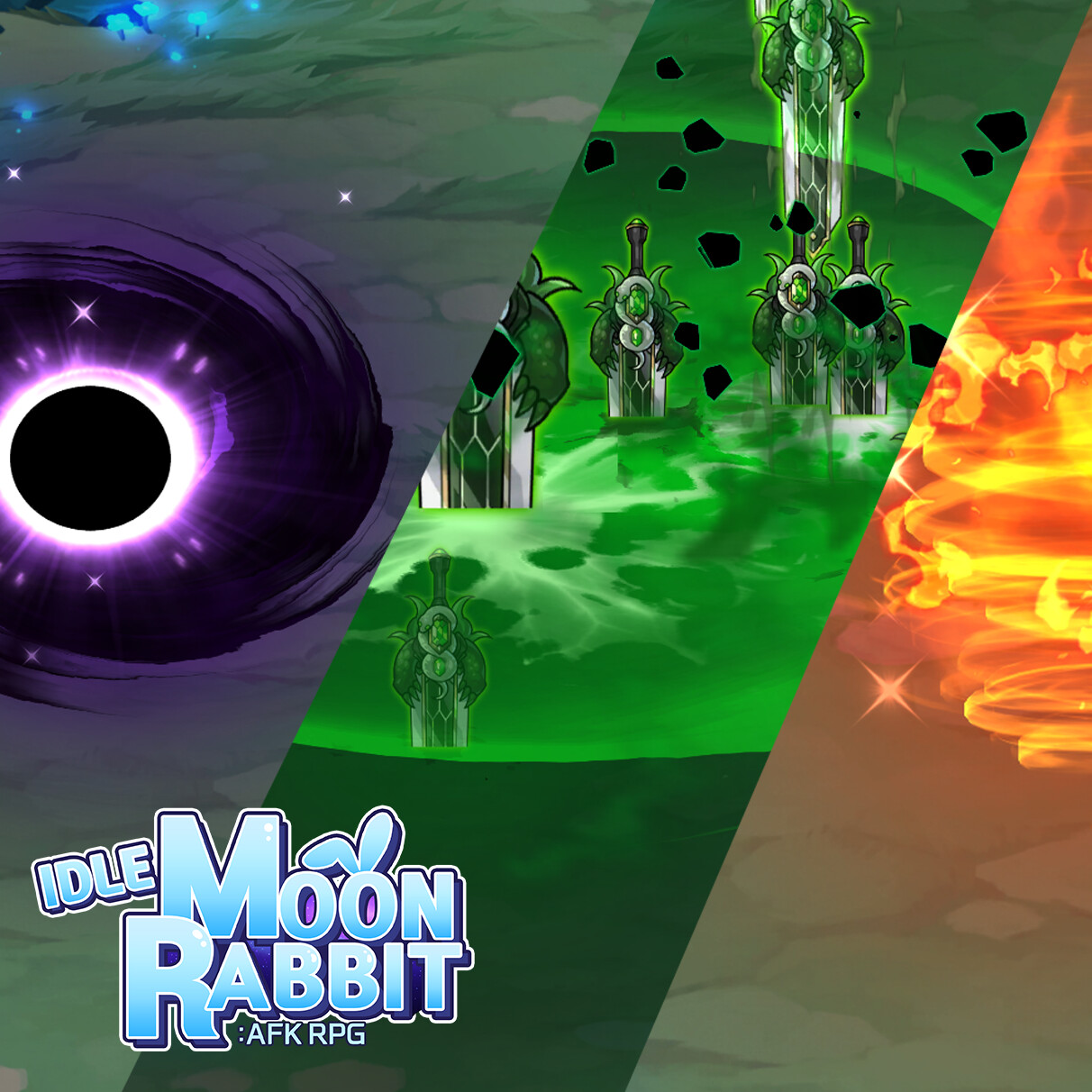 ArtStation - Skill VFX in Idle Moon Rabit RPG - 1