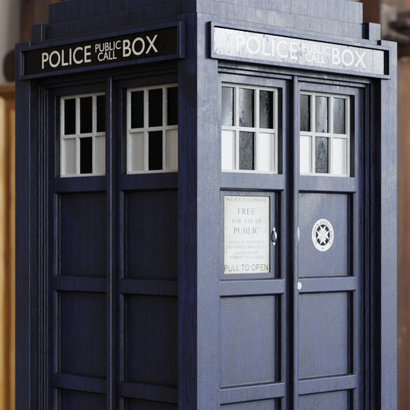 ArtStation - TARDIS Turntable