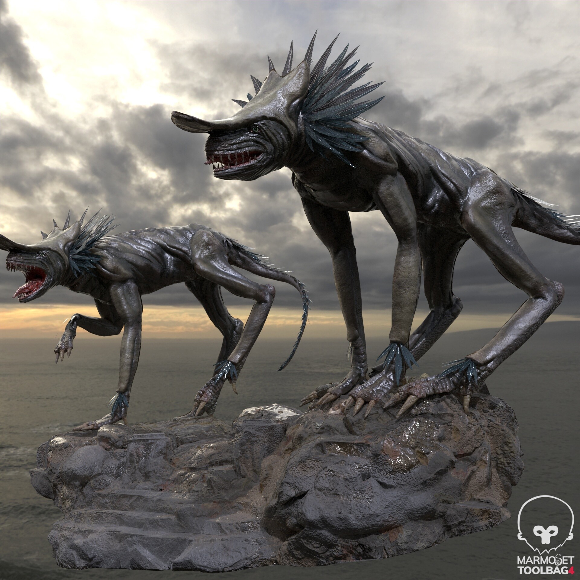 ArtStation - Zipper Tooth Creature Concept/ Game Prop