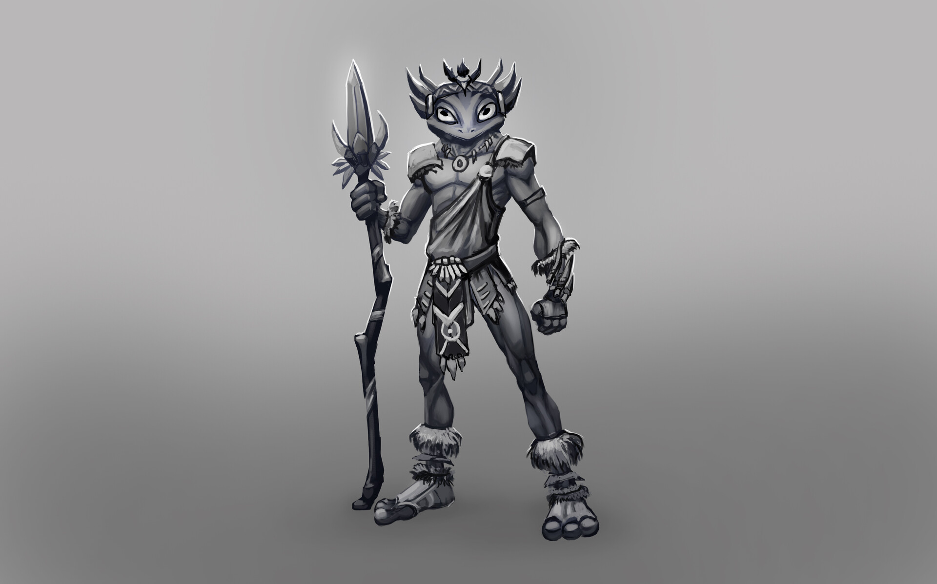 ArtStation - Tribal Frog Warrior