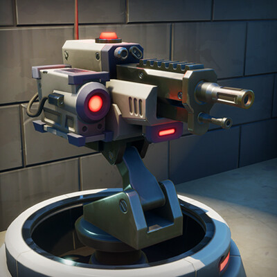 ArtStation - Fortnite - Spy Base Turret