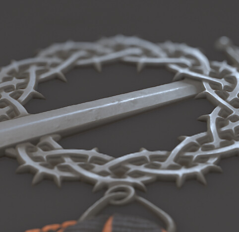 ArtStation - Substance Designer Material - Ice March Badge