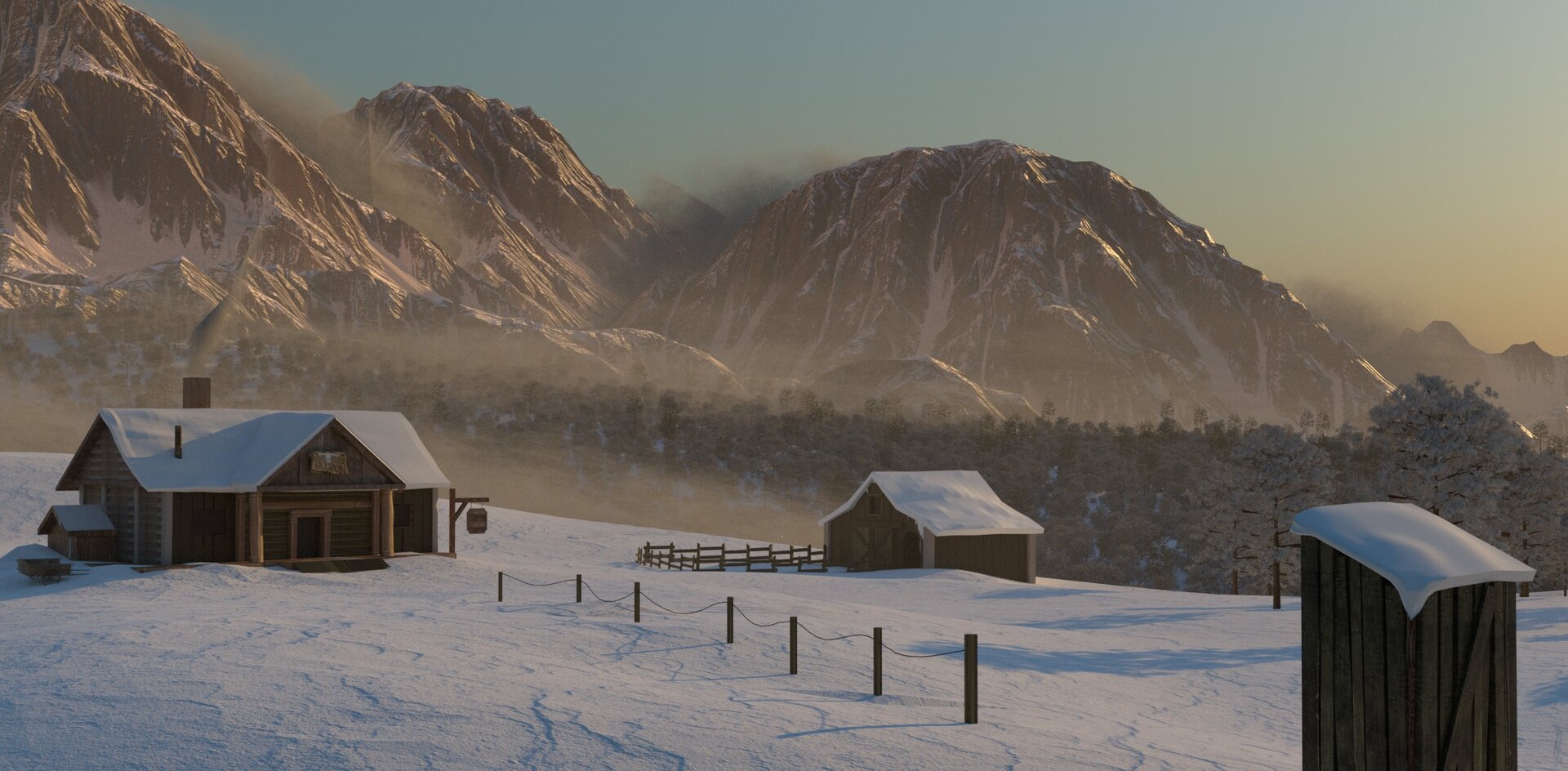 ArtStation - Minnie's Haberdashery The Hateful Eight art