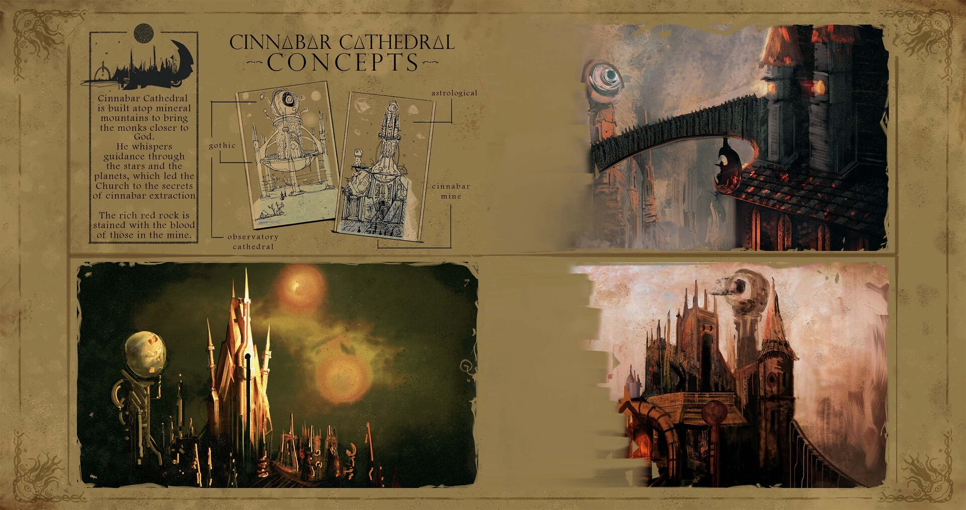 ArtStation - Cinnabar Cathedral Concepts