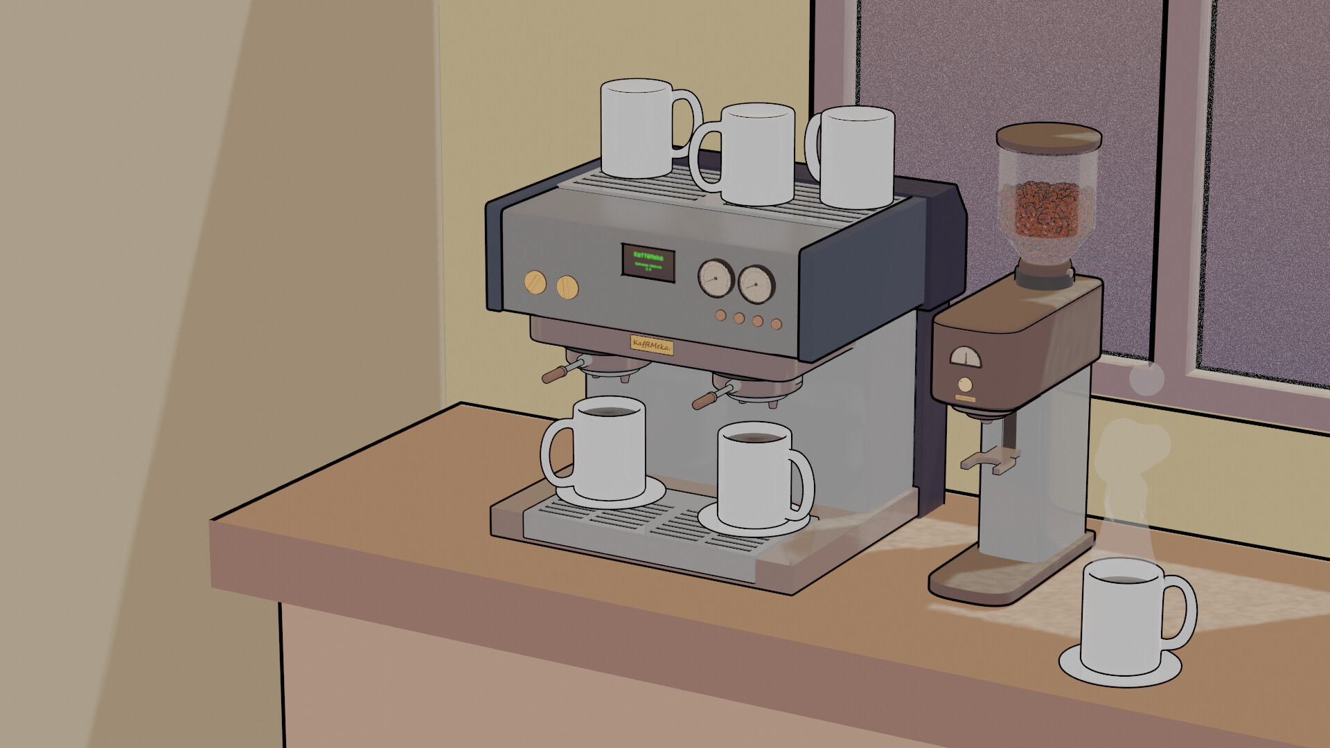 ArtStation - Coffee Station - Cafe vibes
