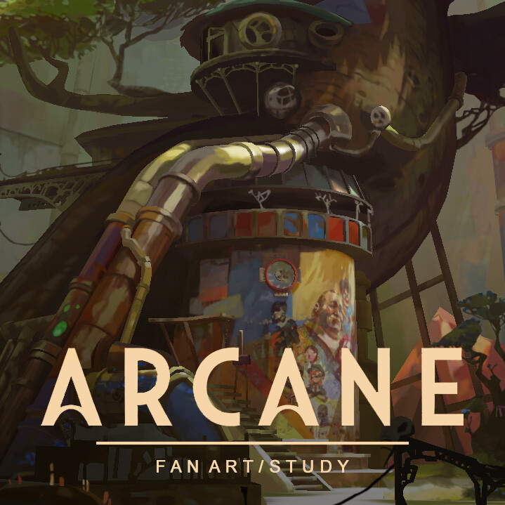 ArtStation - The Firelight's Hideout | 3D Environment | Arcane Fan Art