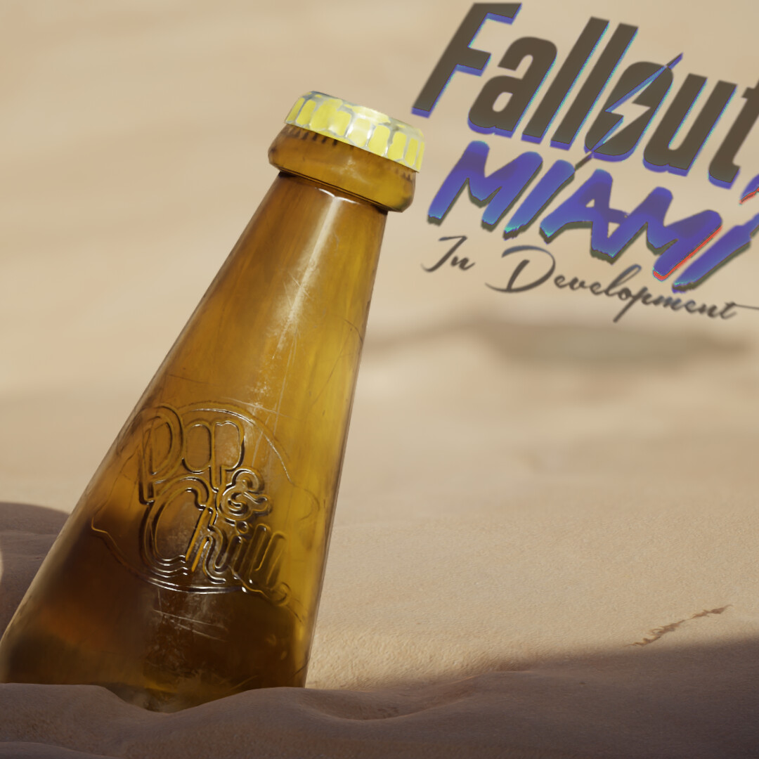 ArtStation - FALLOUT MIAMI - SODA BOTTLE
