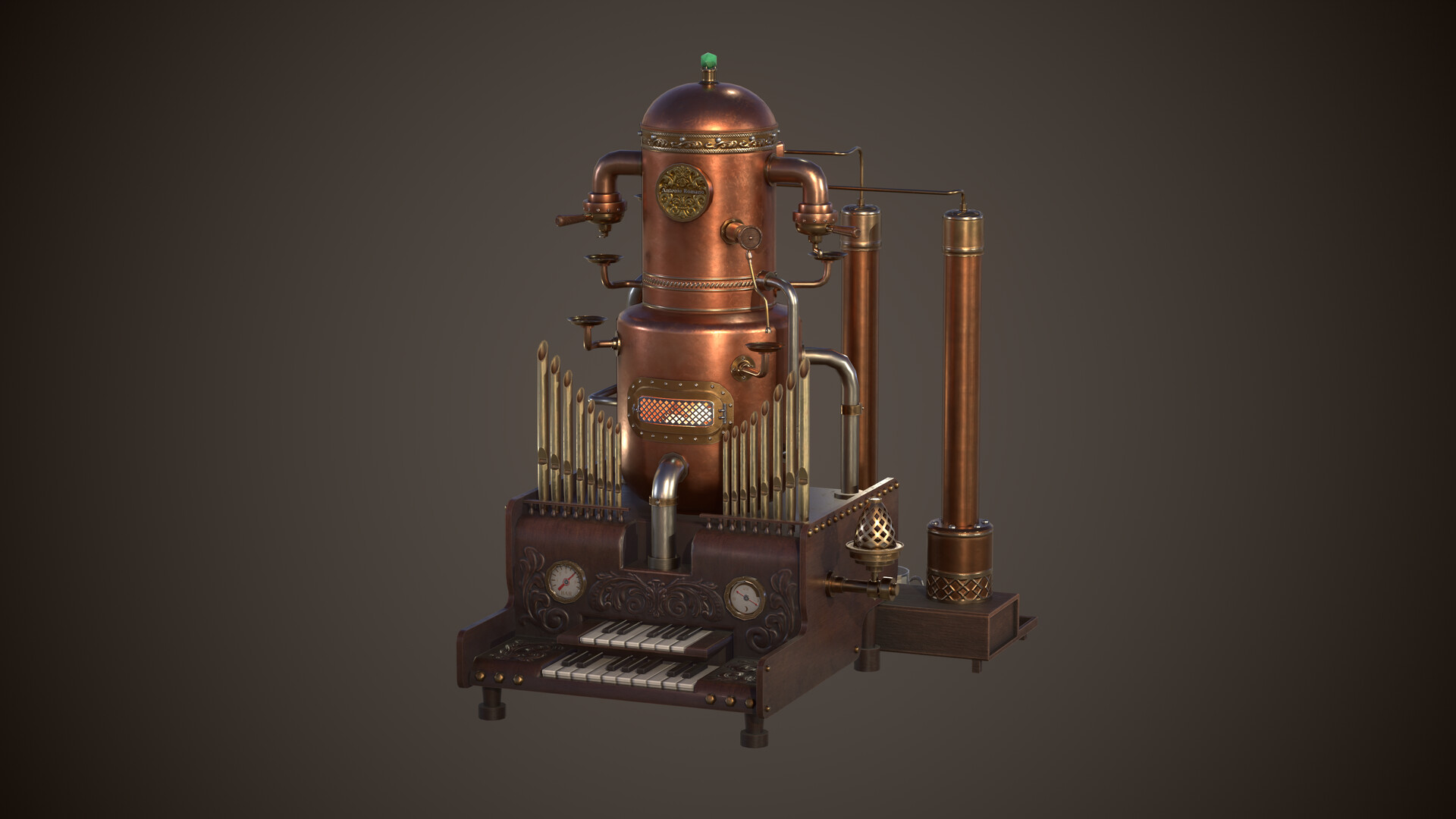 ArtStation - Pipe Organ Espresso Machine