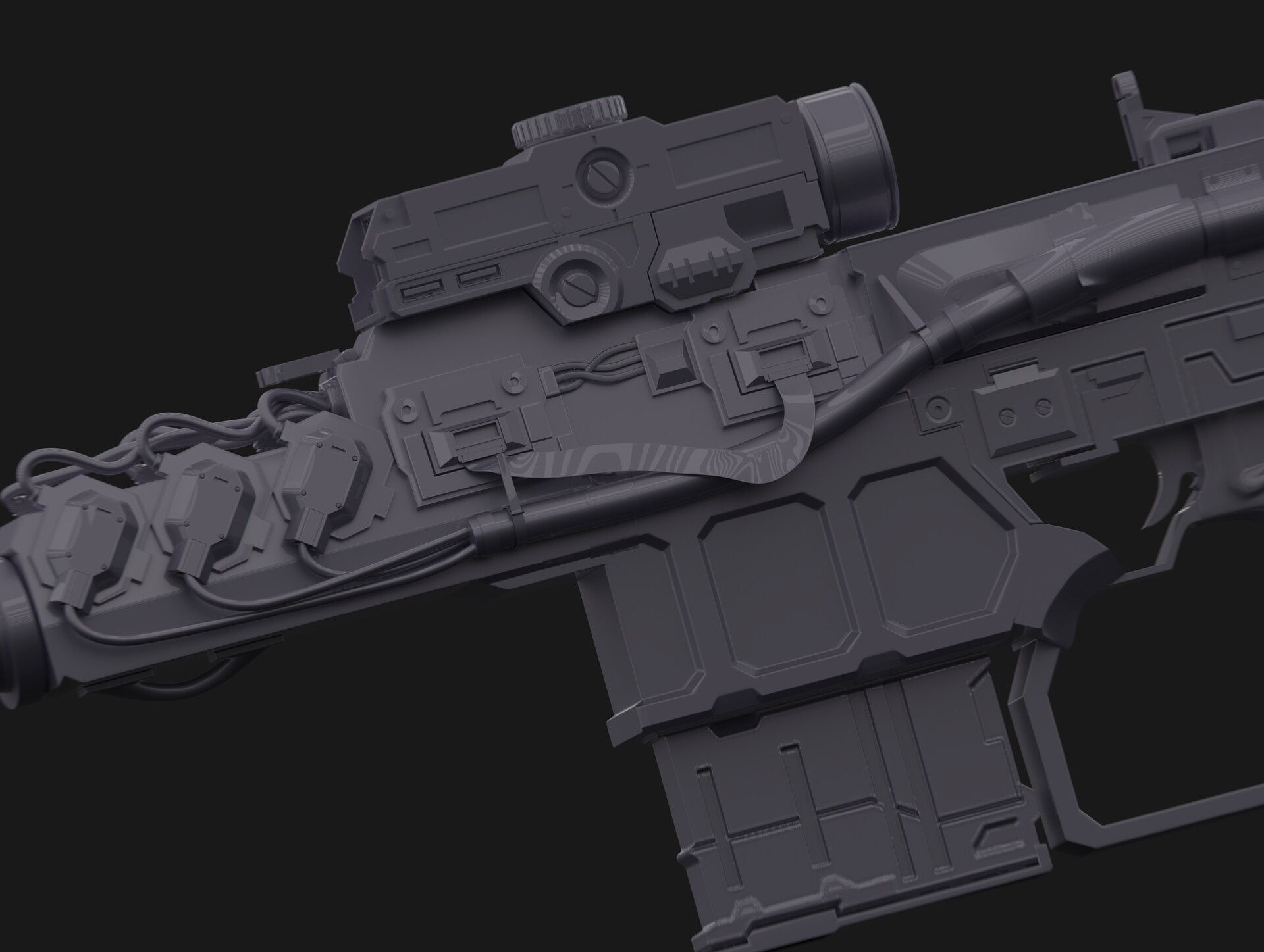 ArtStation - High Tech Marksman Rifle