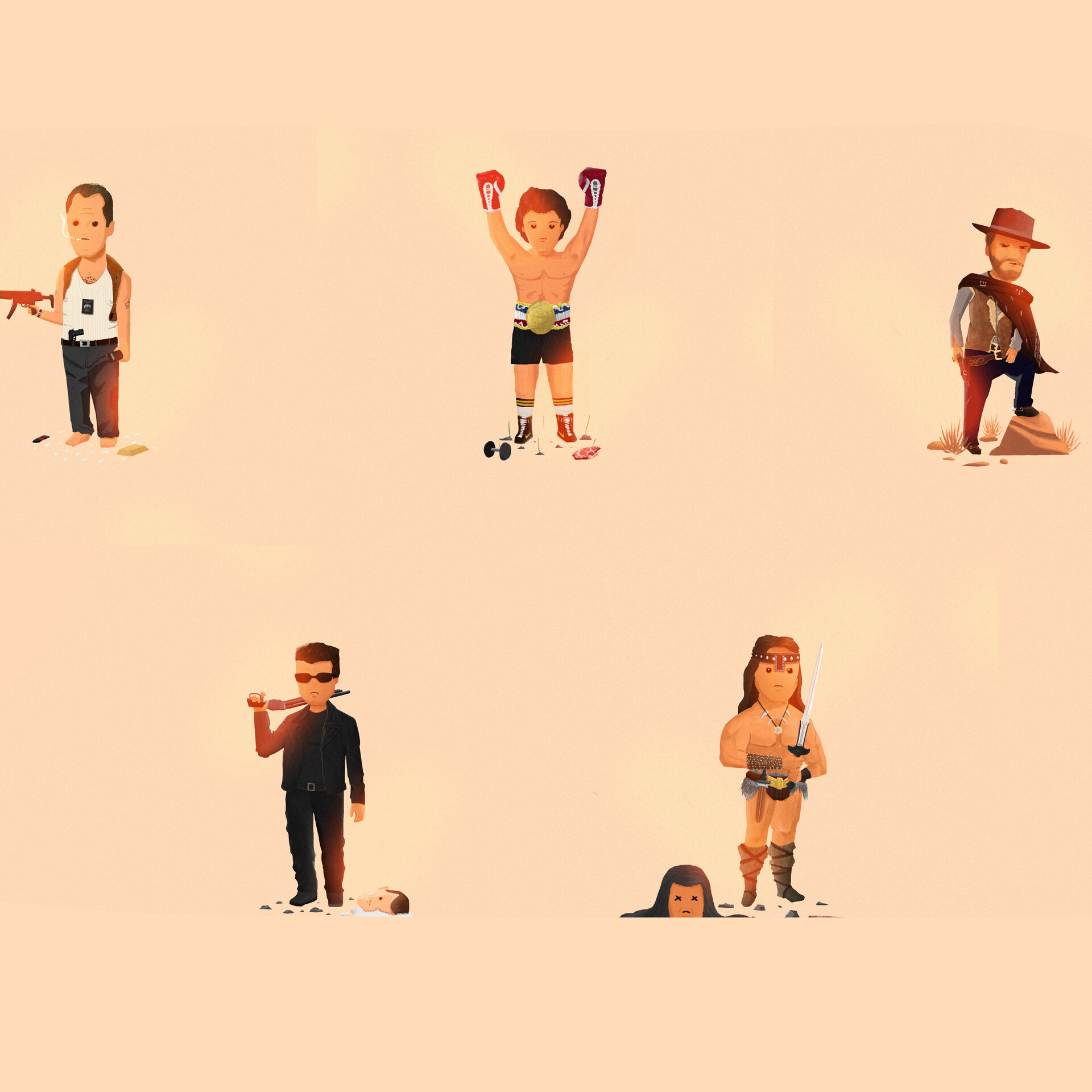 ArtStation - Action Movie Characters