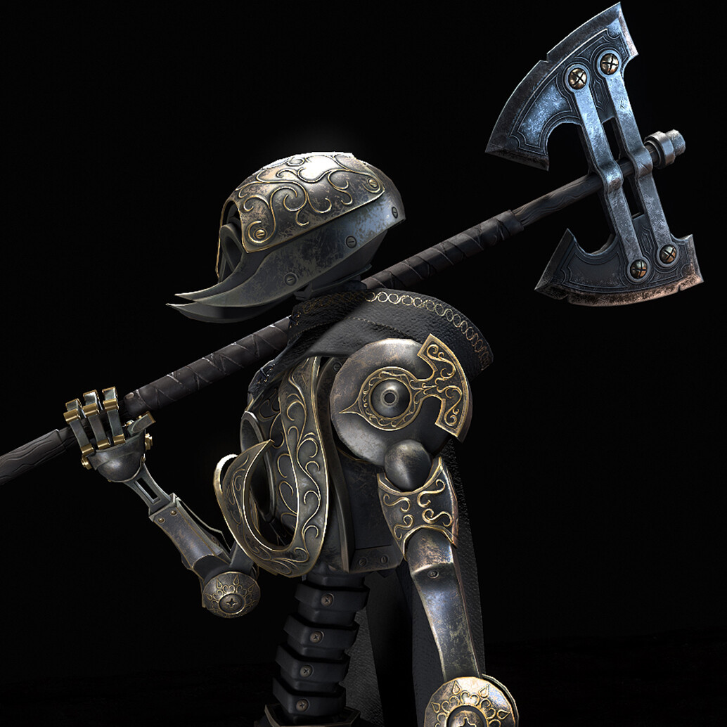 ArtStation - Steampunk Android Mech