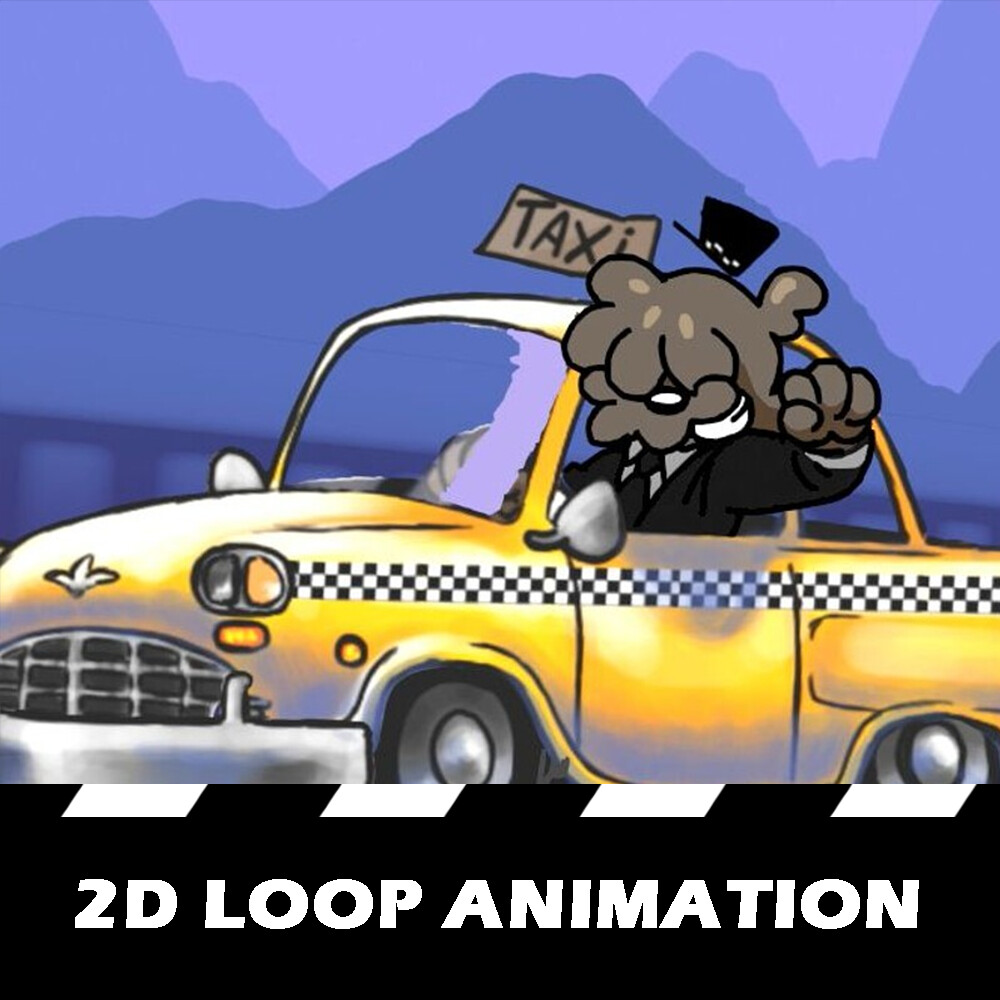 ArtStation - Loop Car Driving - First 2D Animation Exercise