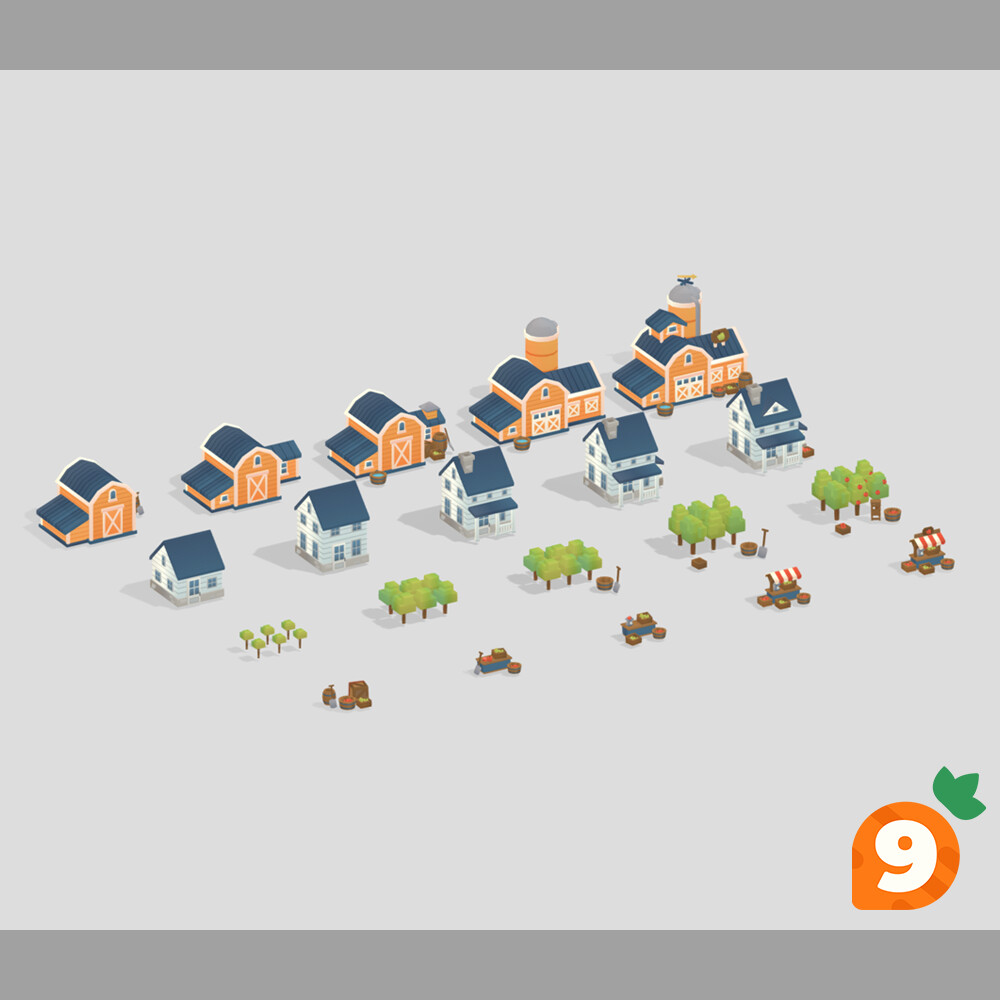 ArtStation - Modular Farm Assets
