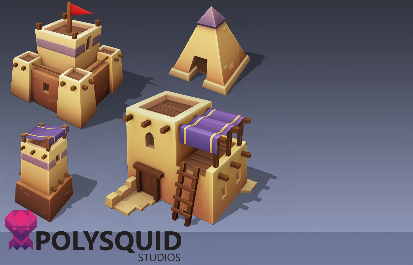 ArtStation - Cartoon Environment Assets + Maps for Mobile Game