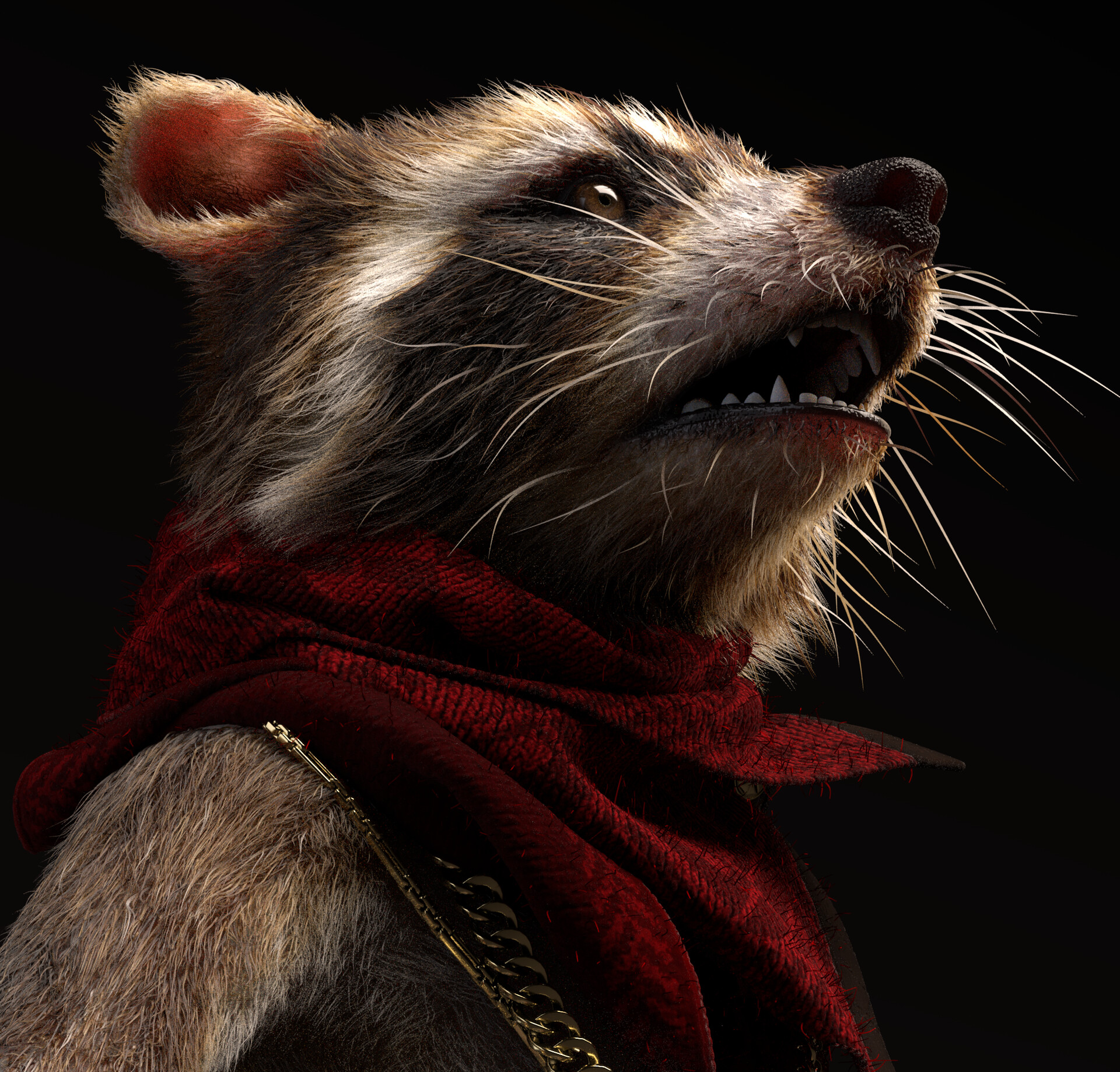 ArtStation - Mr. Raccoon realistic version from “Resident Evil” series