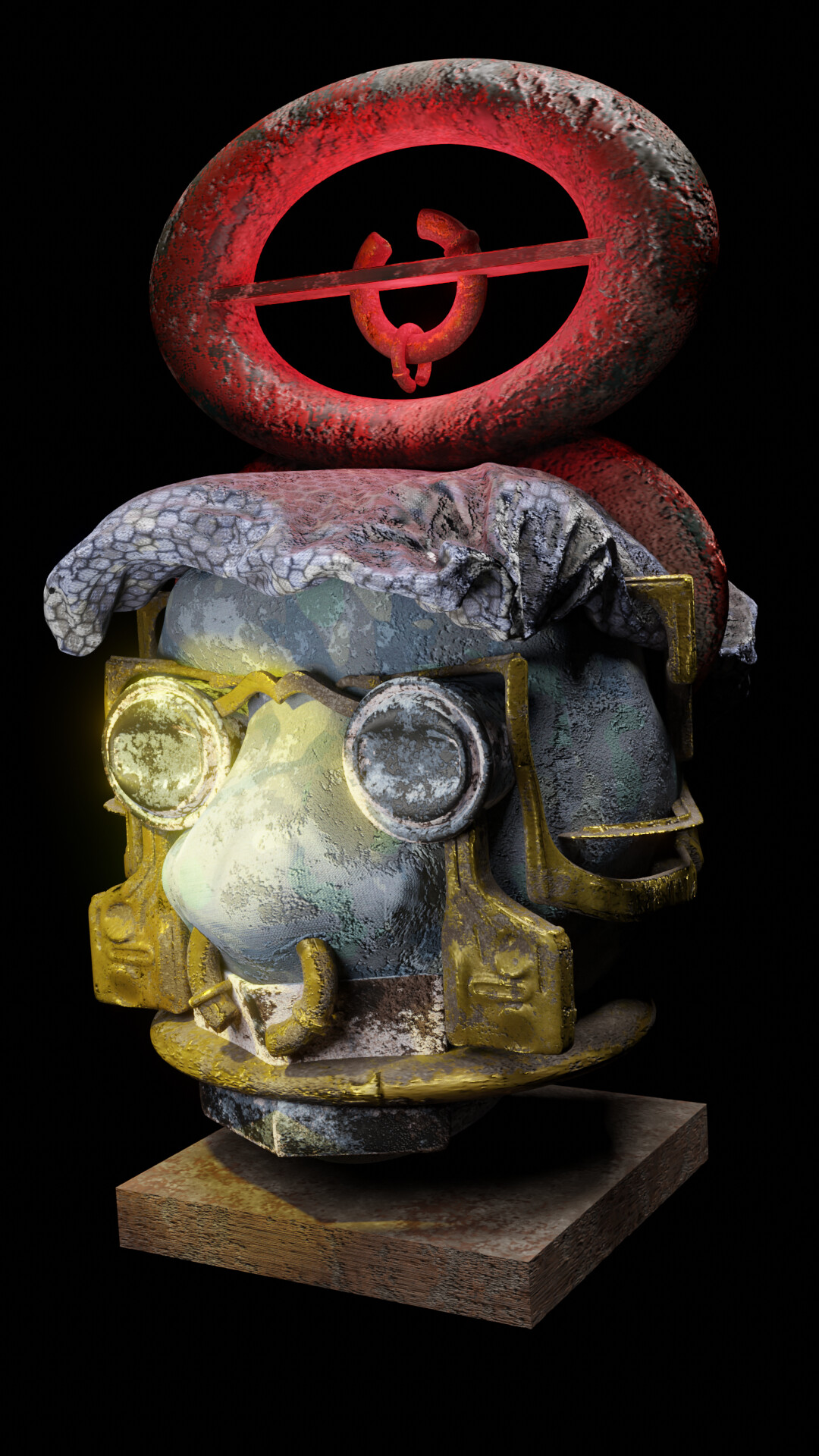 ArtStation - Alien Head Wrapped in Cloth