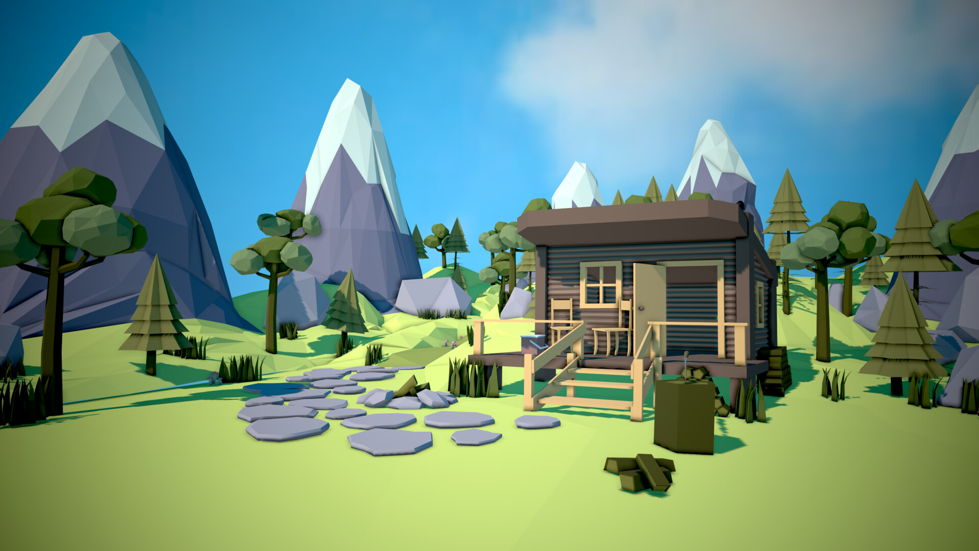 ArtStation - LOW POLY ENVIRONMENT