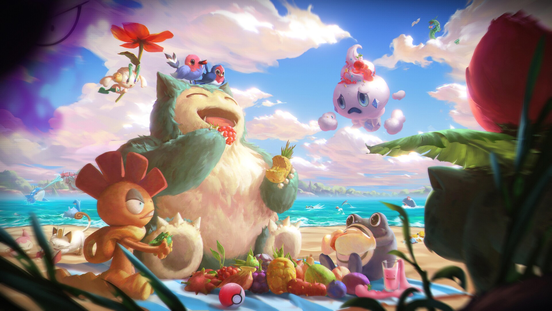 ArtStation - pokemon沙滩