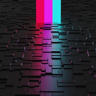 ArtStation - Neon pillars