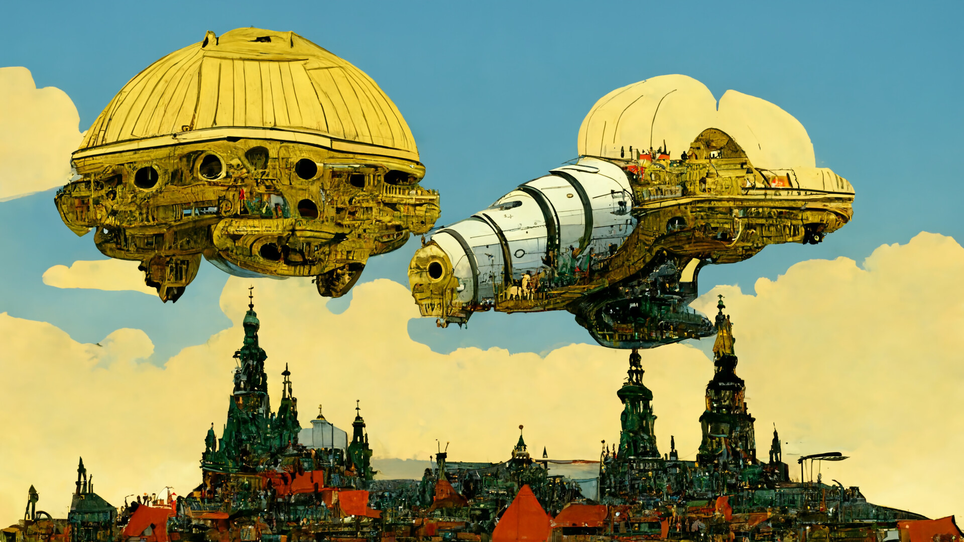 ArtStation - Tintin and the Spaceport of Tul'gora