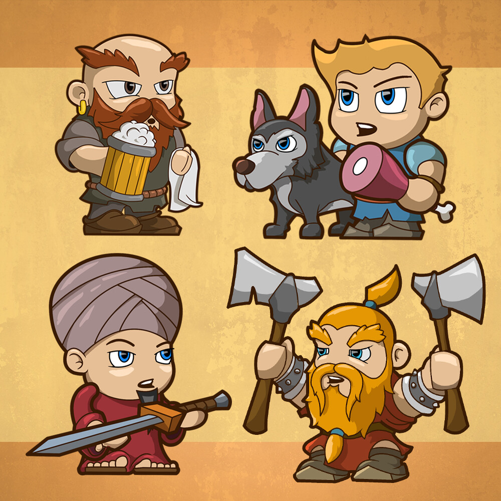 ArtStation - mobile game characters