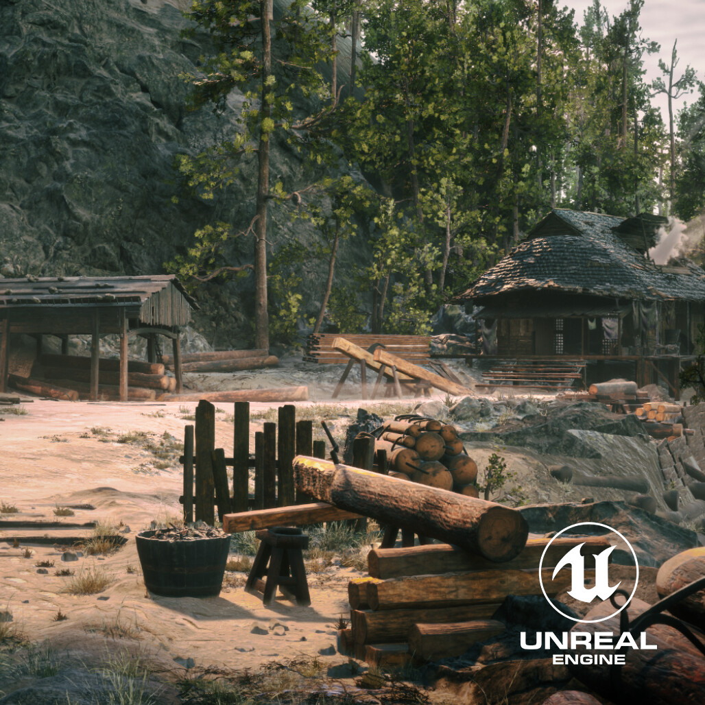 ArtStation - Logging Camp - 3D Environment Art