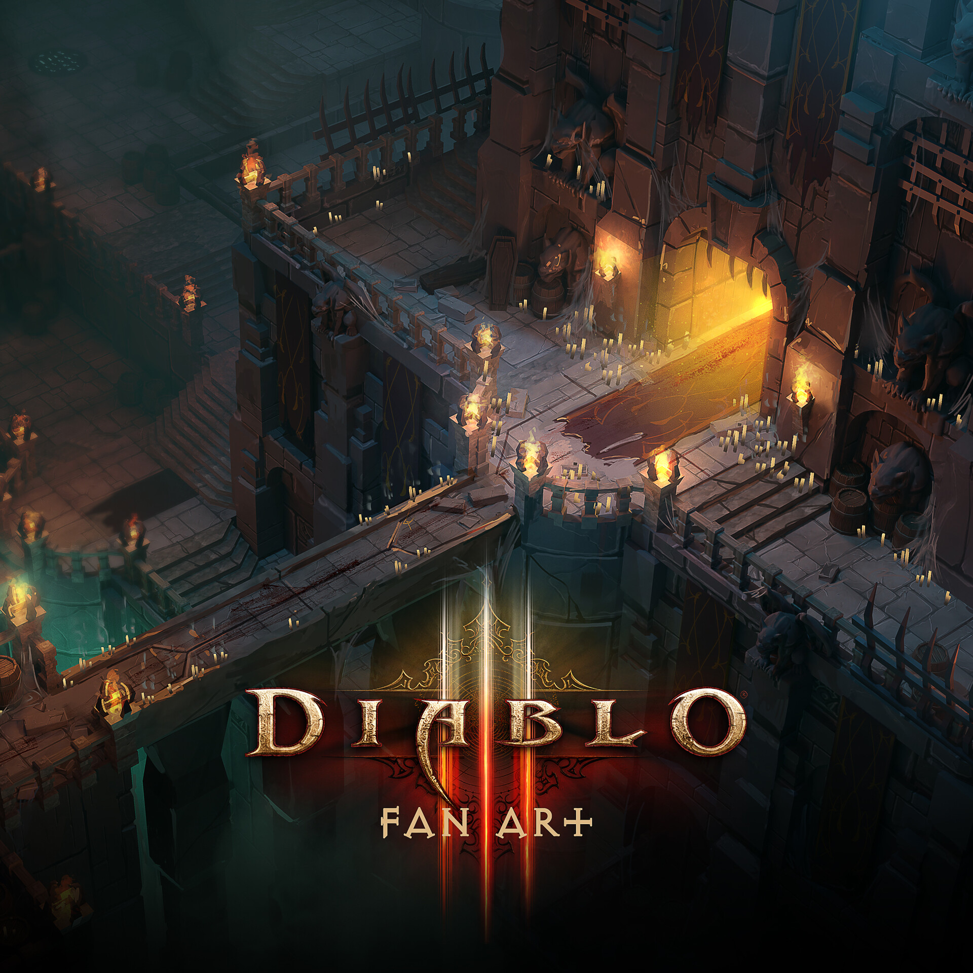 ArtStation - Diablo III Dungeon Fan Art