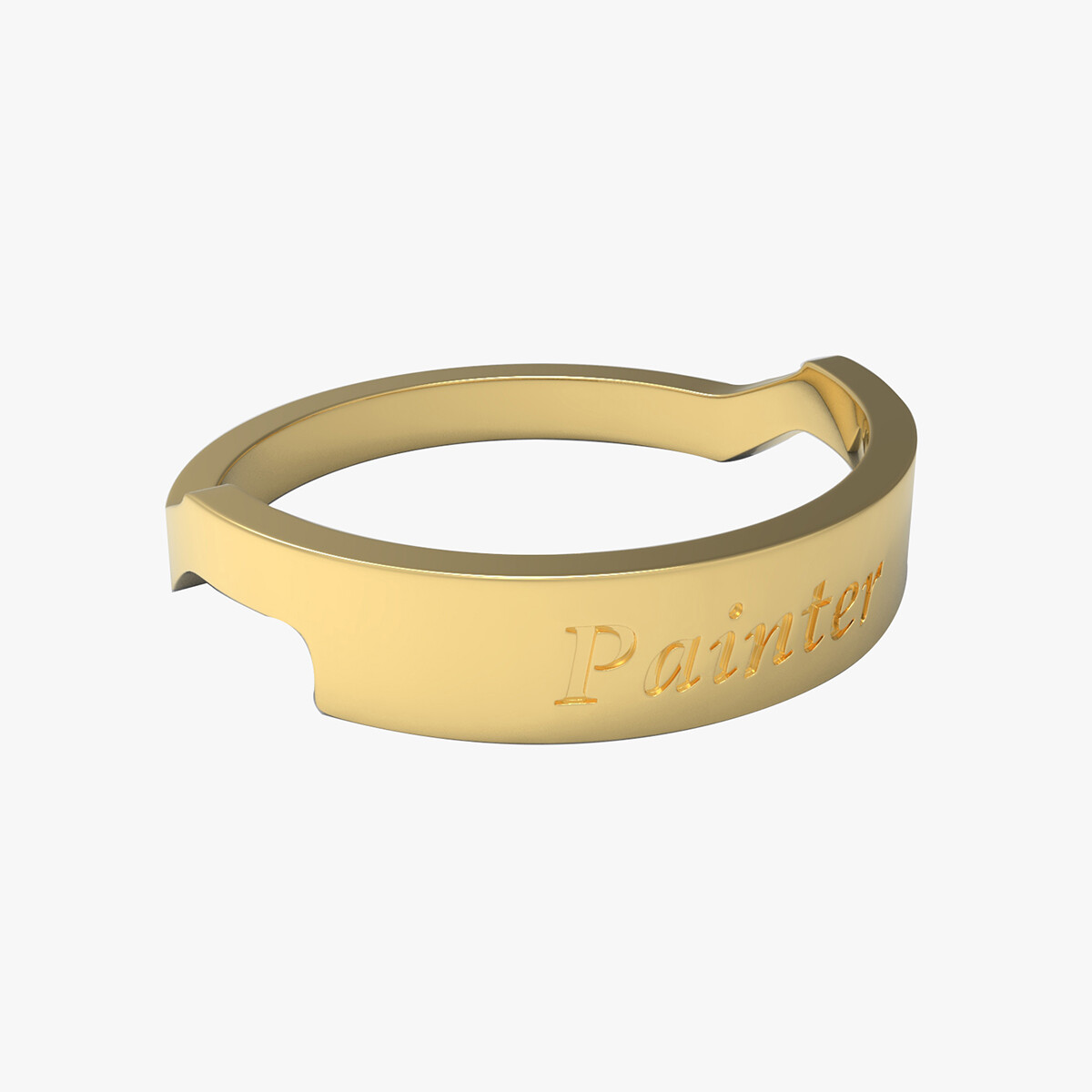 ArtStation - Painter Ring Female Gold