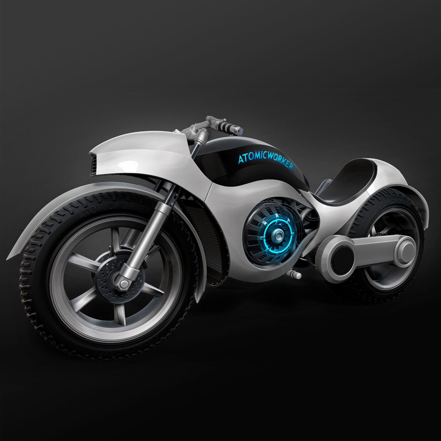 ArtStation - Sci-Fi Motorcycle ATOMICWORKER™