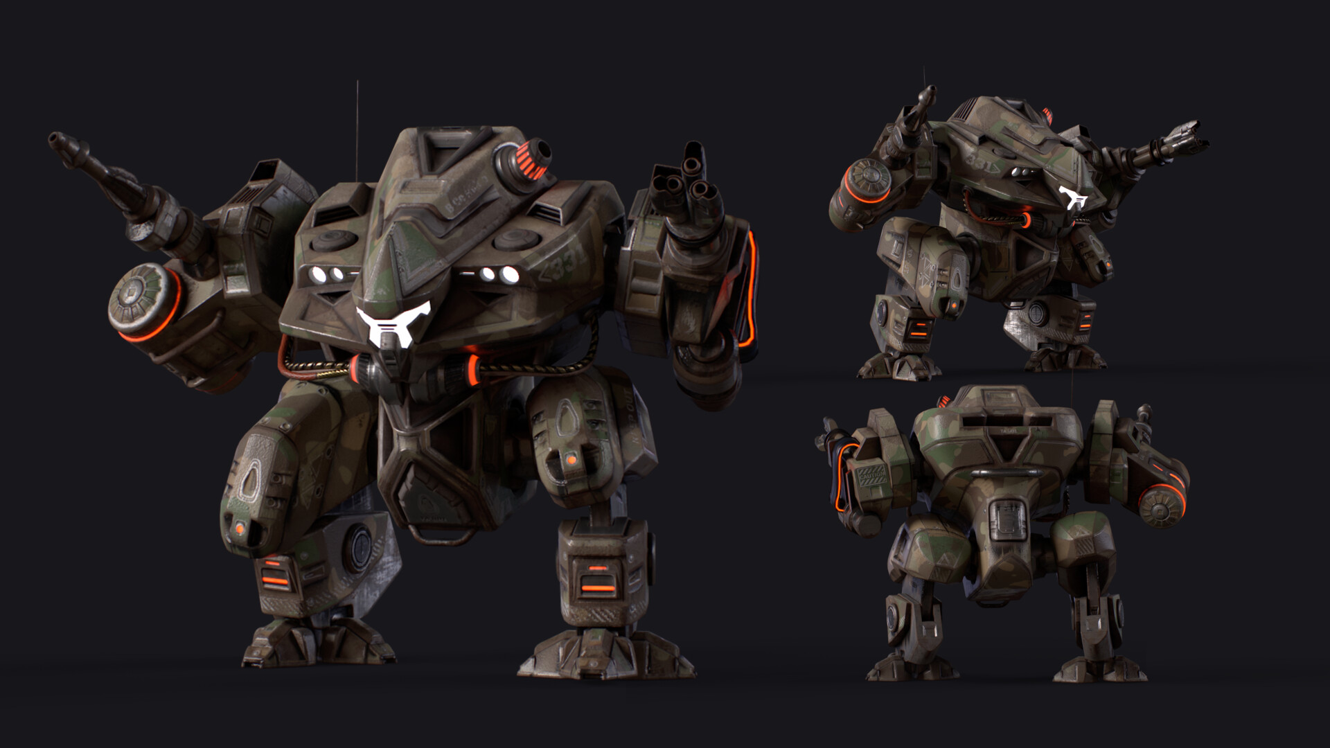ArtStation - Practice works_Mecha