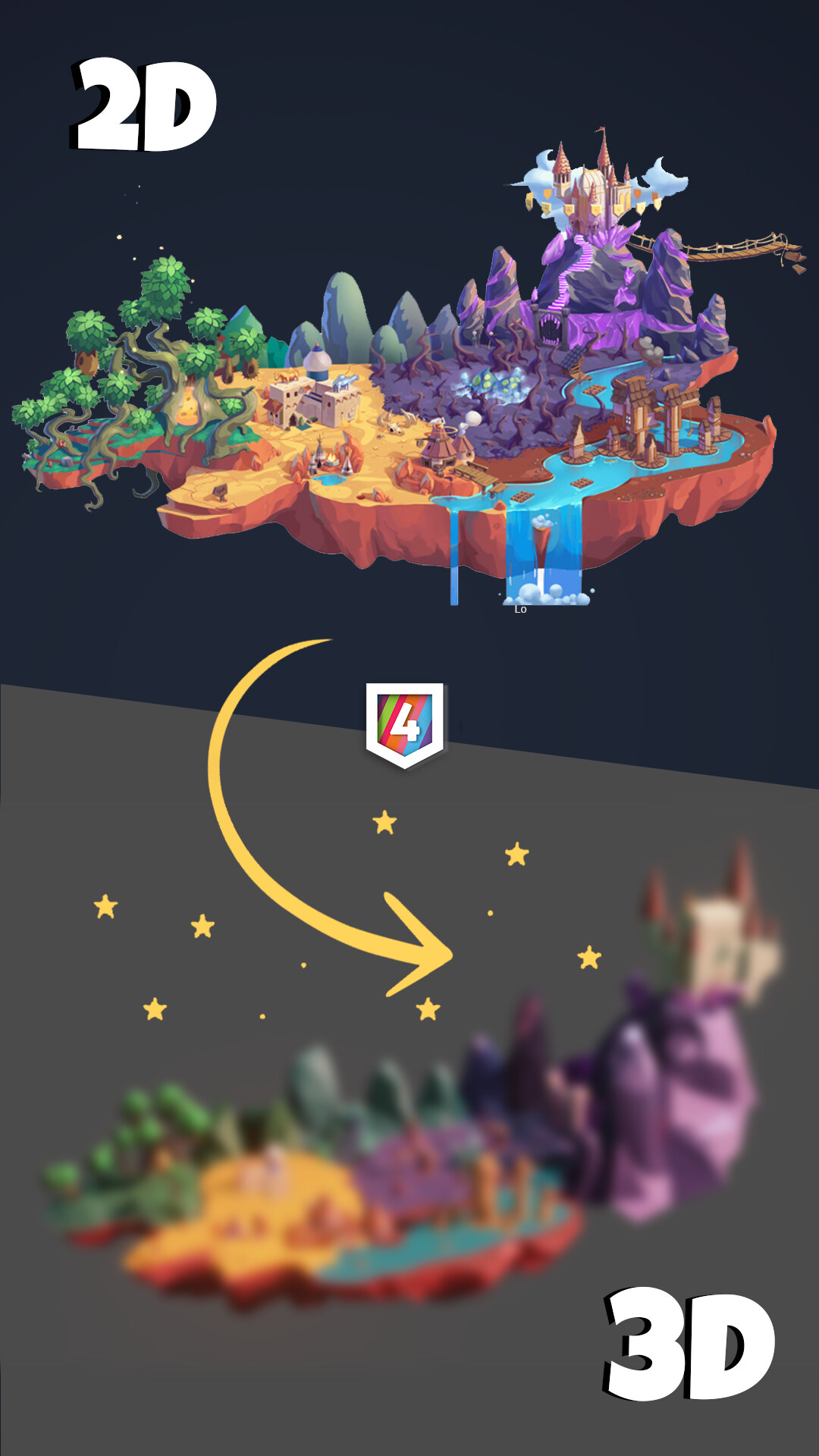 ArtStation - 3D lowpoly map