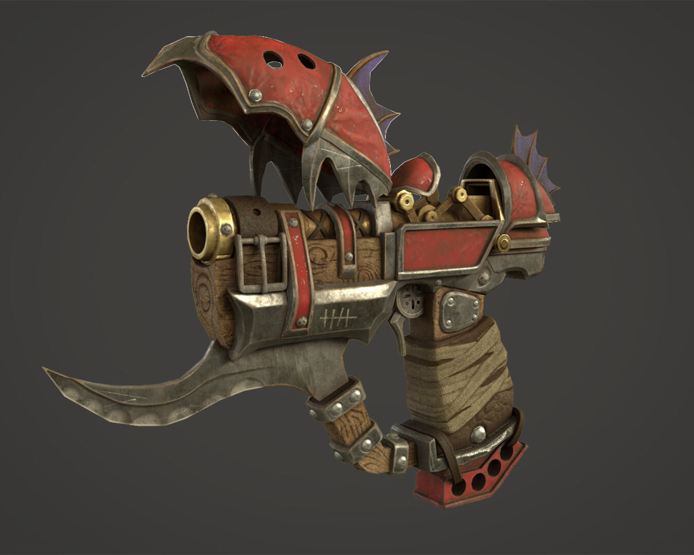 ArtStation - World of warcraft inspired gun