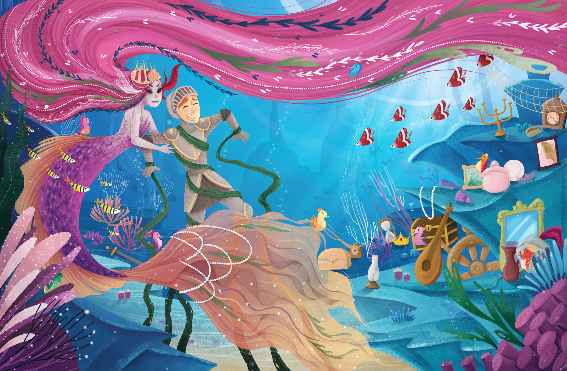 ArtStation - The prince and the mermaid queen