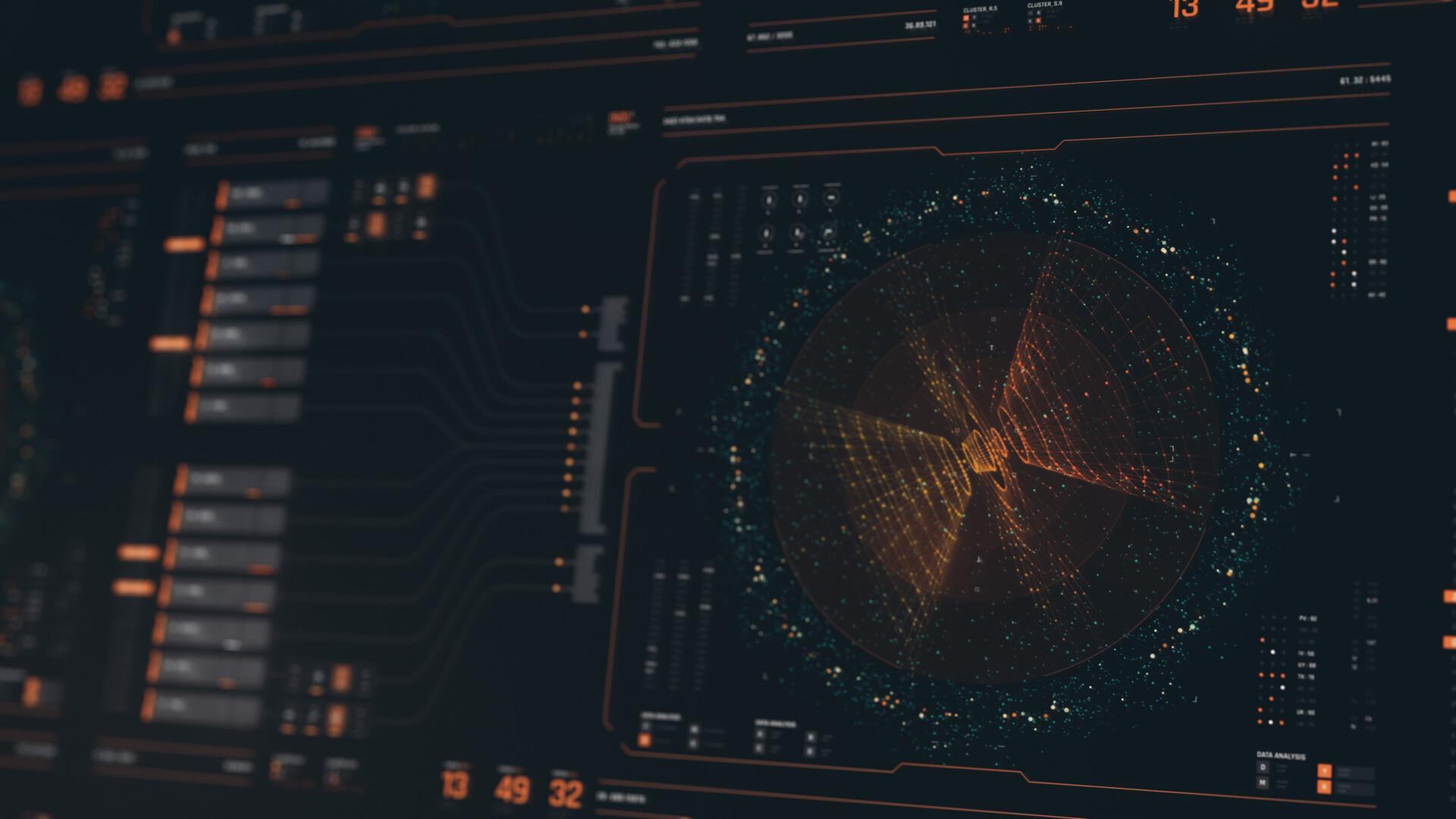 ArtStation - Data Analysis FUI in 4K