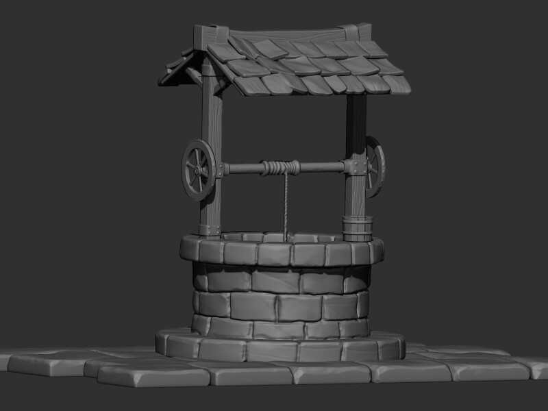 ArtStation - Stylised Well Environment.........Work in Progress...!!