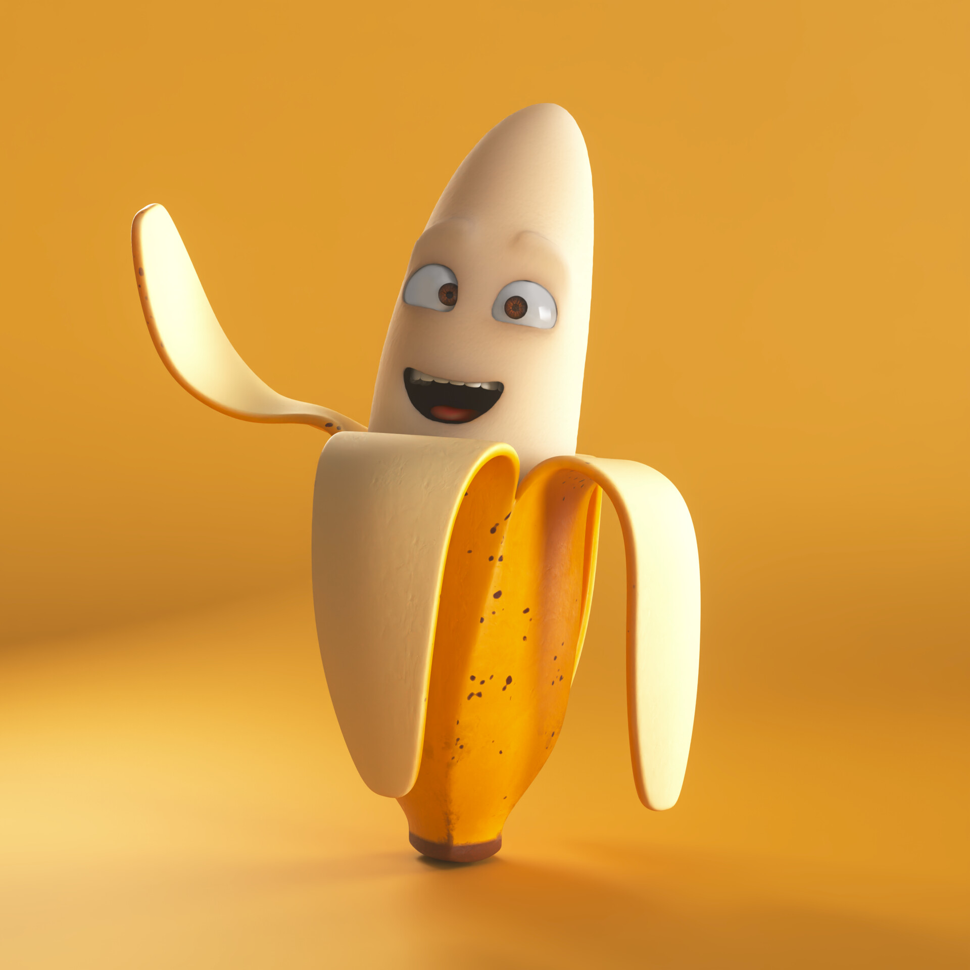 ArtStation - A happy banana