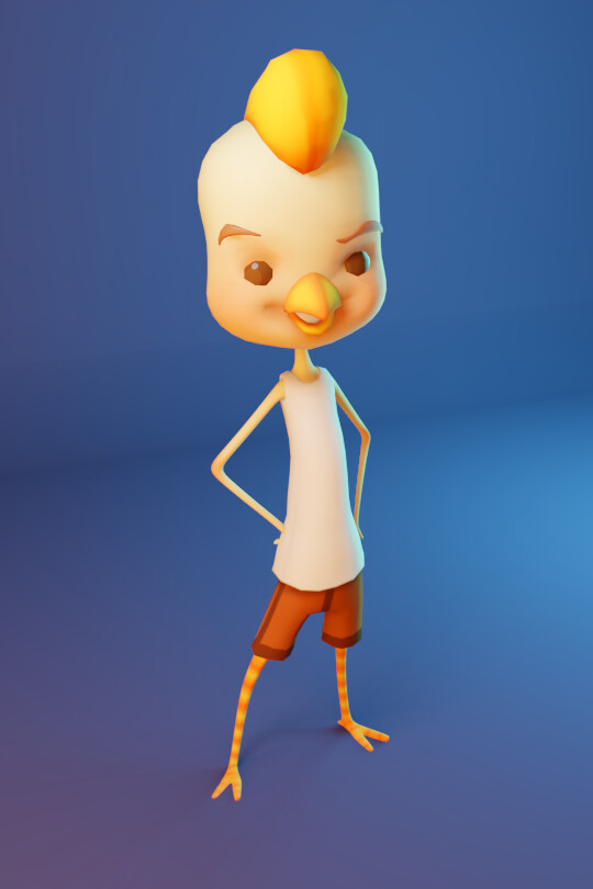 ArtStation - Chicken Low poly