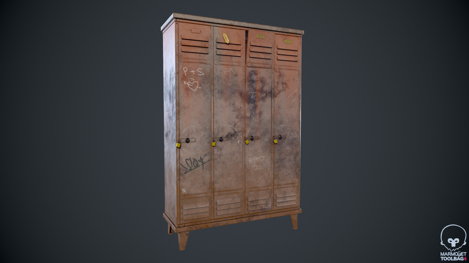 ArtStation - Old locker game asset