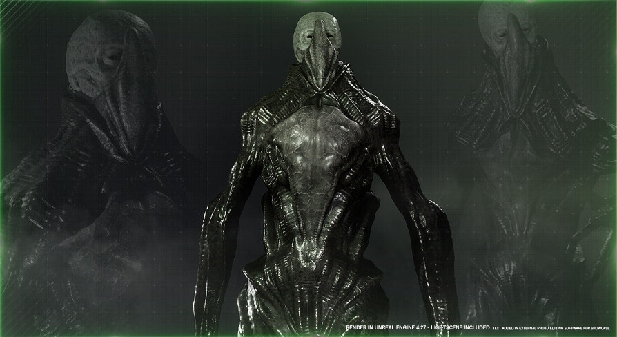 ArtStation - Alien 02 - Game Assets