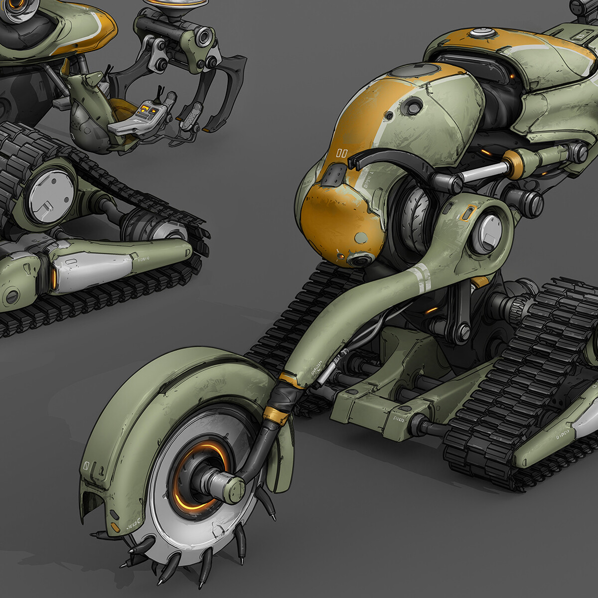 ArtStation - Warframe - Various Grineer Vehicles and Props