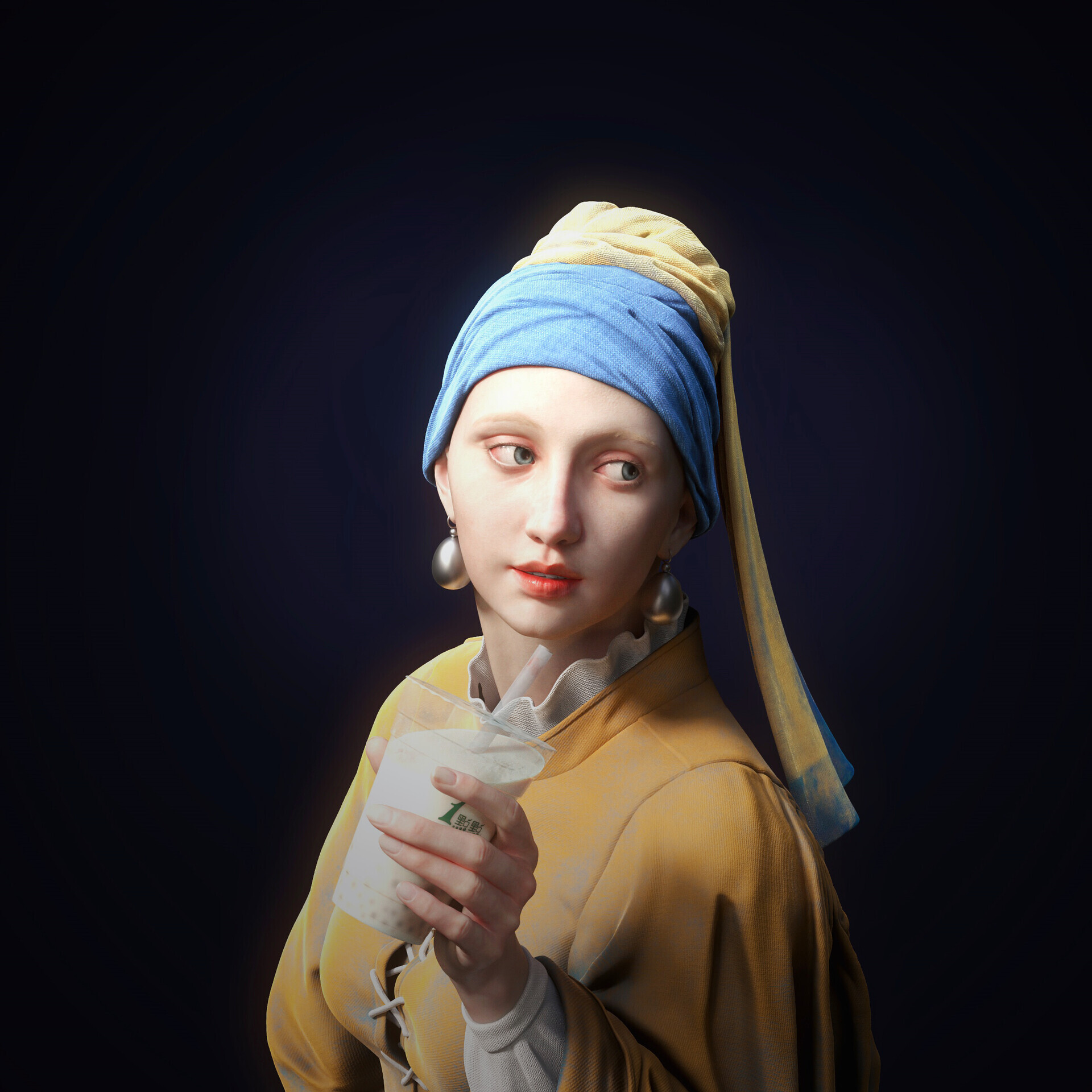 Wingfox workshop - CG Character Modeling: A Girl Drinking Bubble Tea