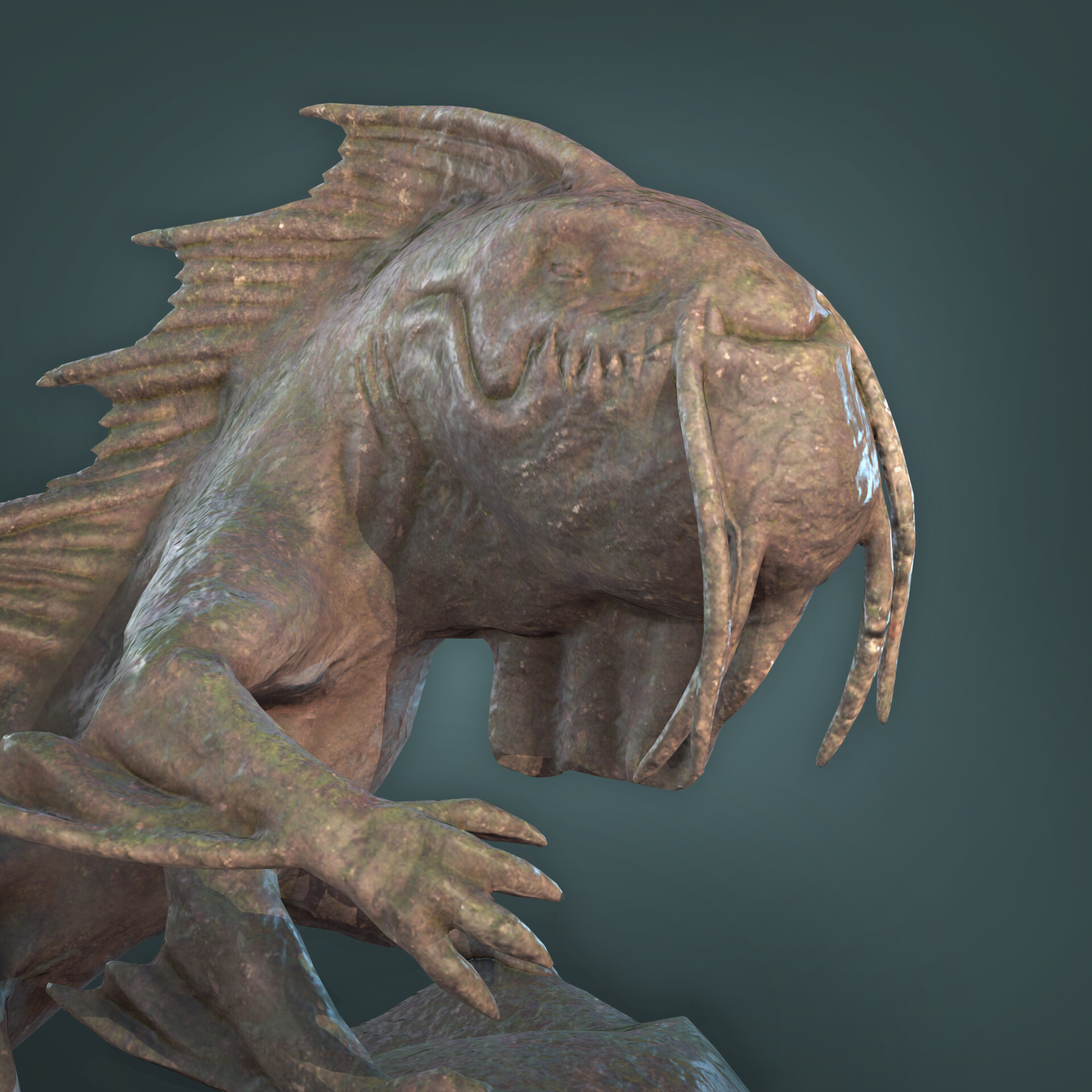 ArtStation - Sea Monster Statue