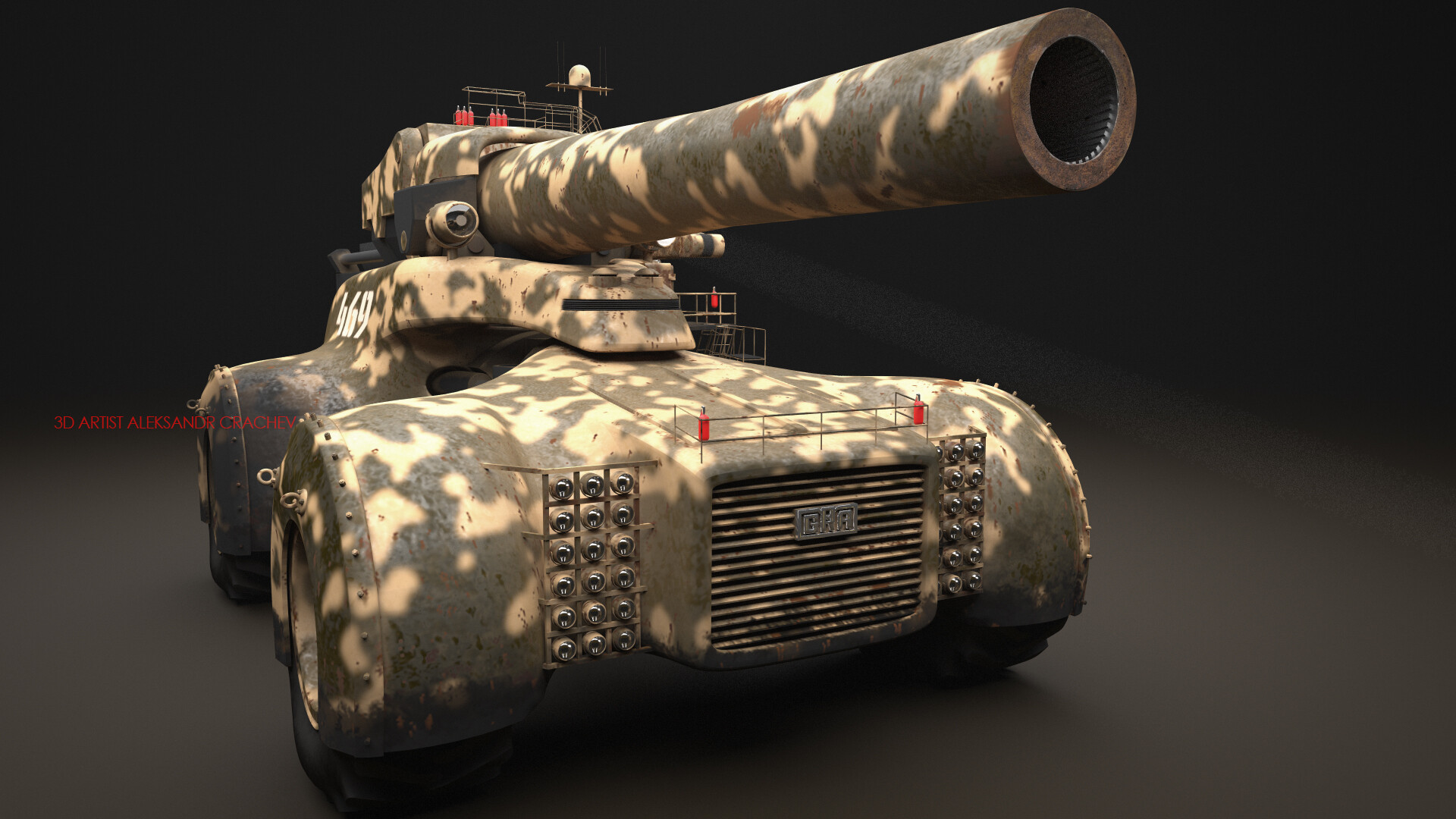 ArtStation - Automotive howitzer 2048mm