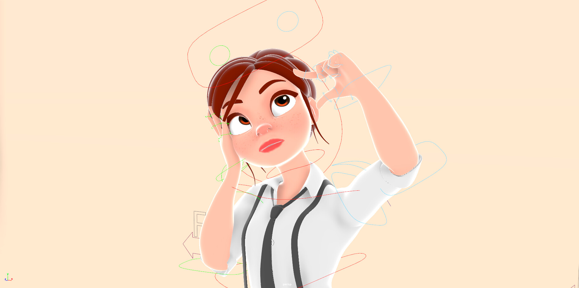 ArtStation - Waitress - Game Ready RIG