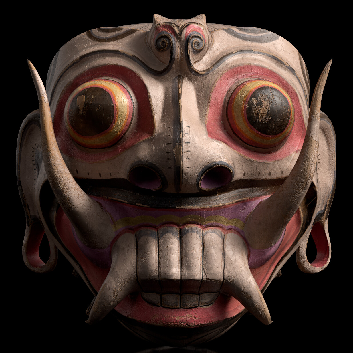 ArtStation - Old balinese Mask