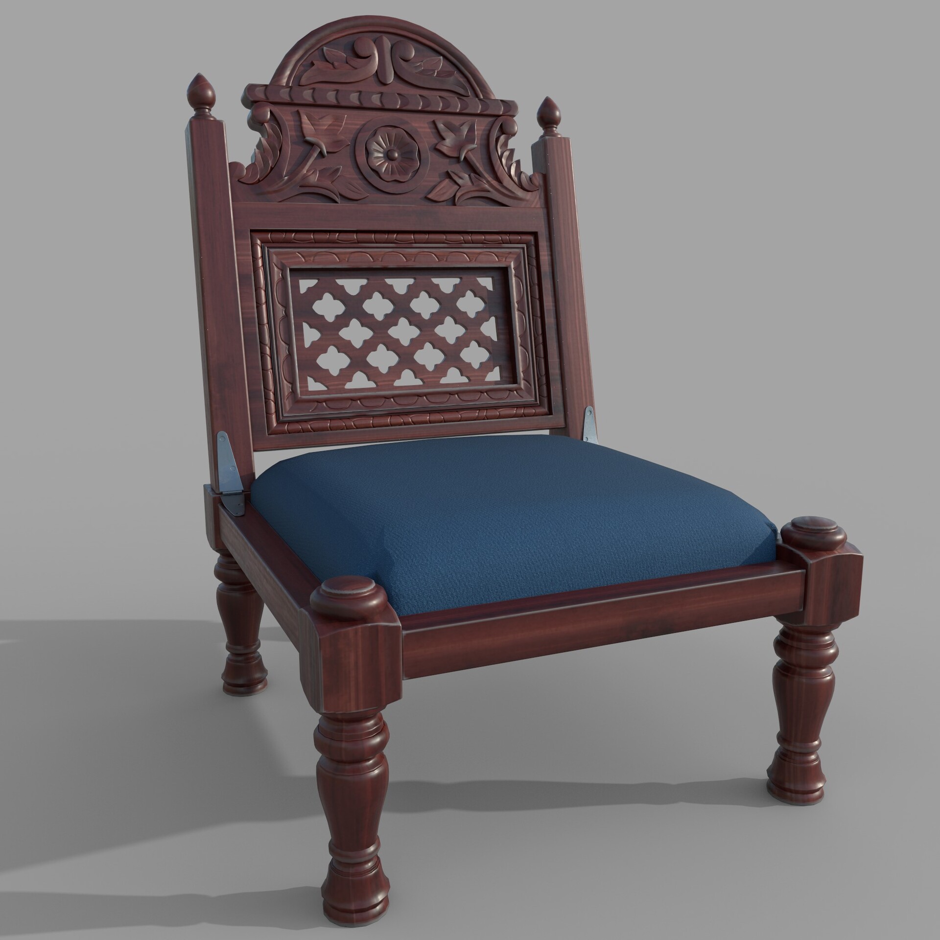 ArtStation - Wooden curved chair
