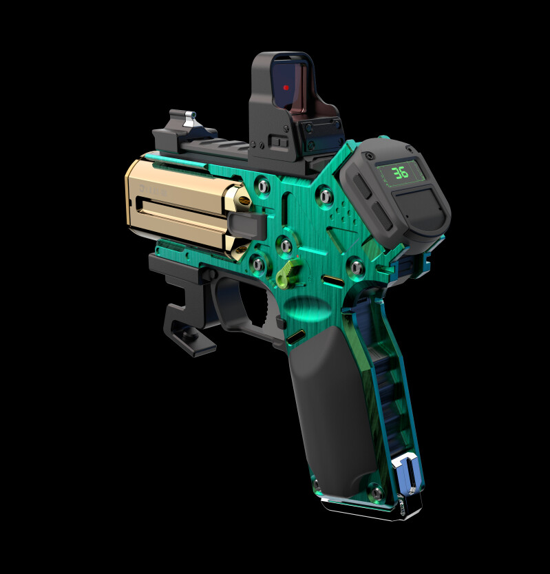 ArtStation - Sifi Handgun01