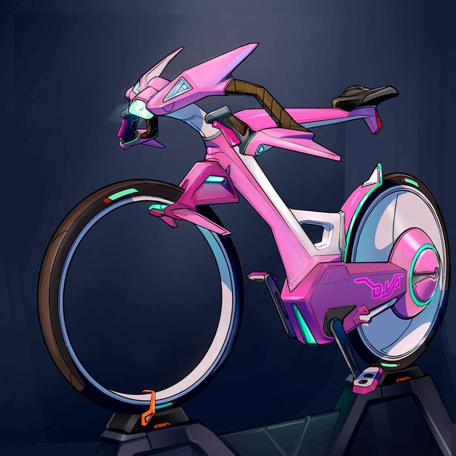 ArtStation - D.va ebike - Fan concept