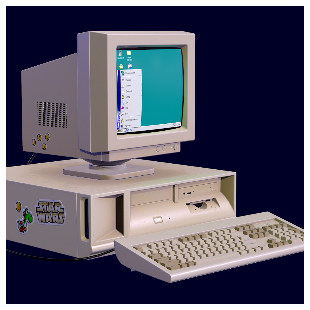 ArtStation - 90's Computer