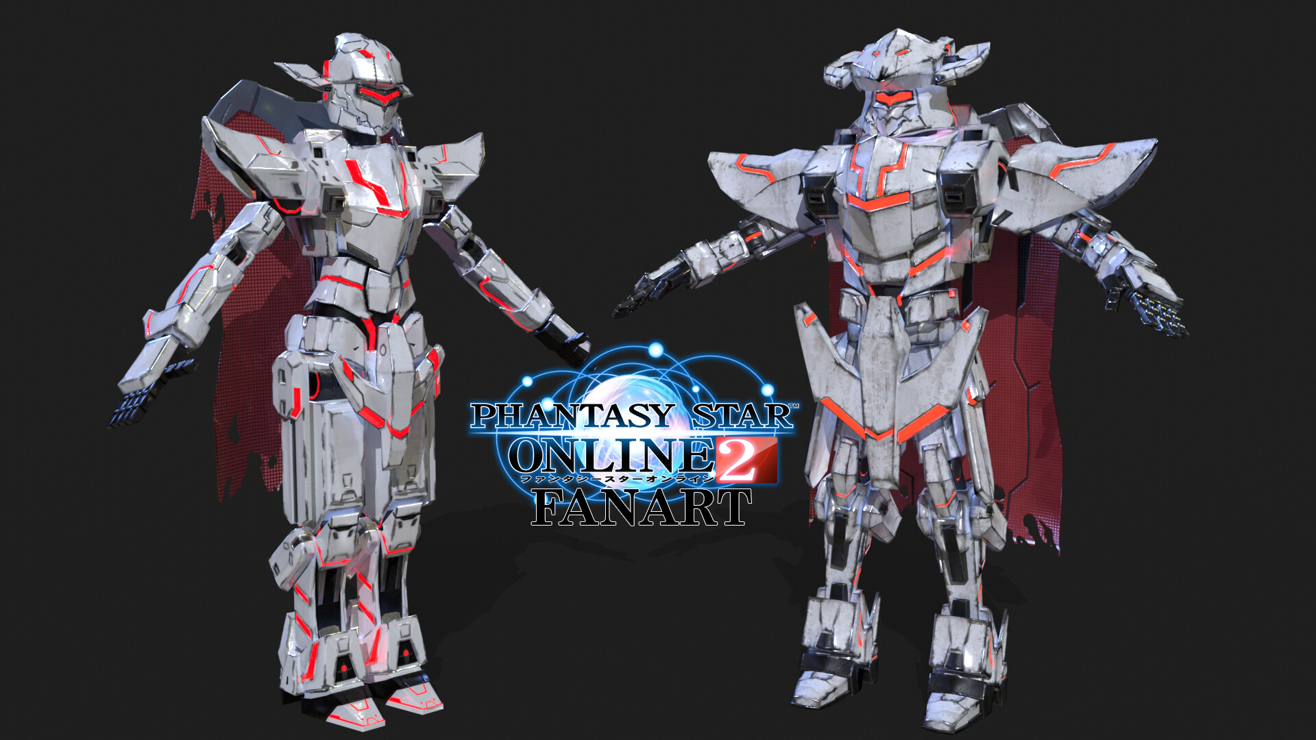 ArtStation - PSO 2 SORO Female and Male